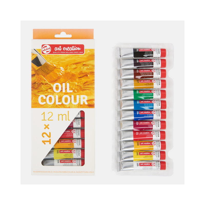 Set 12 Pinturas al Óleo Art Creation