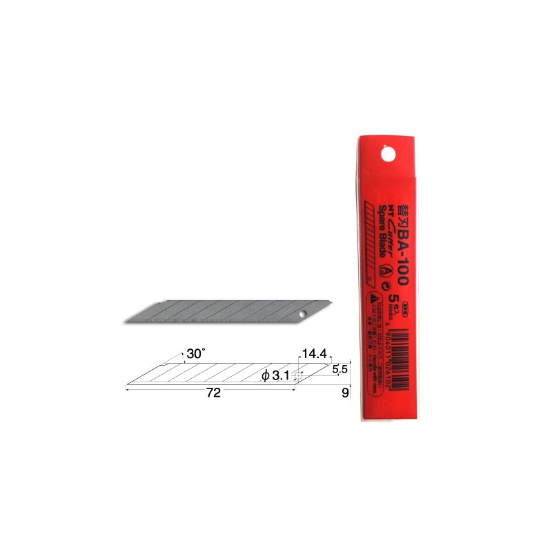 CUCHILLAS CUTTER NT BA-100