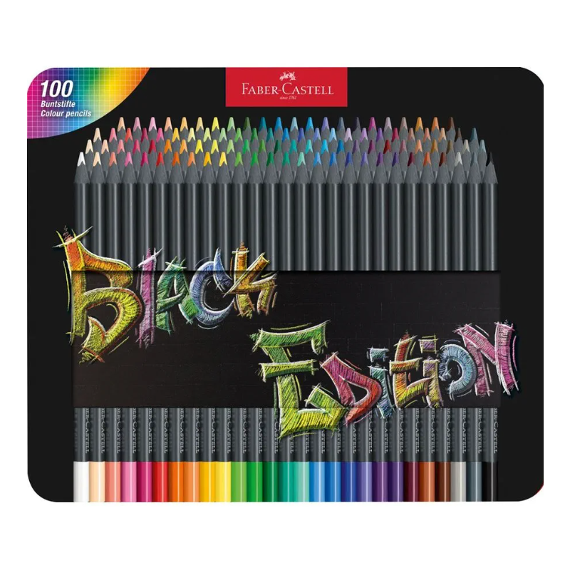 Caja metal Black Edition Faber Castell