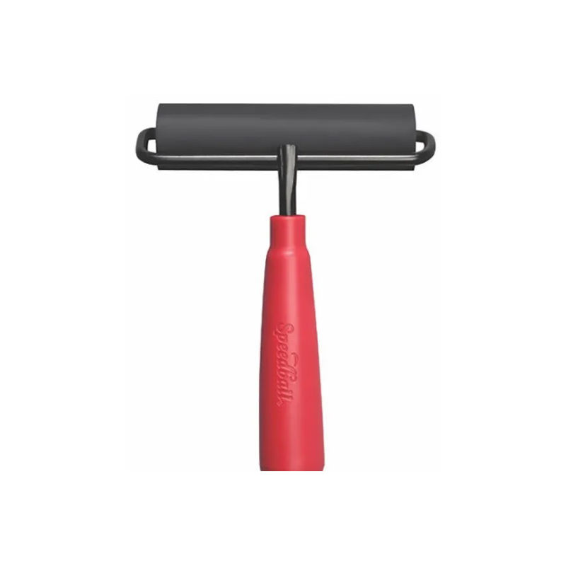 Rodillo de Goma Dura Speedball 10.2 cm Marco Metálico